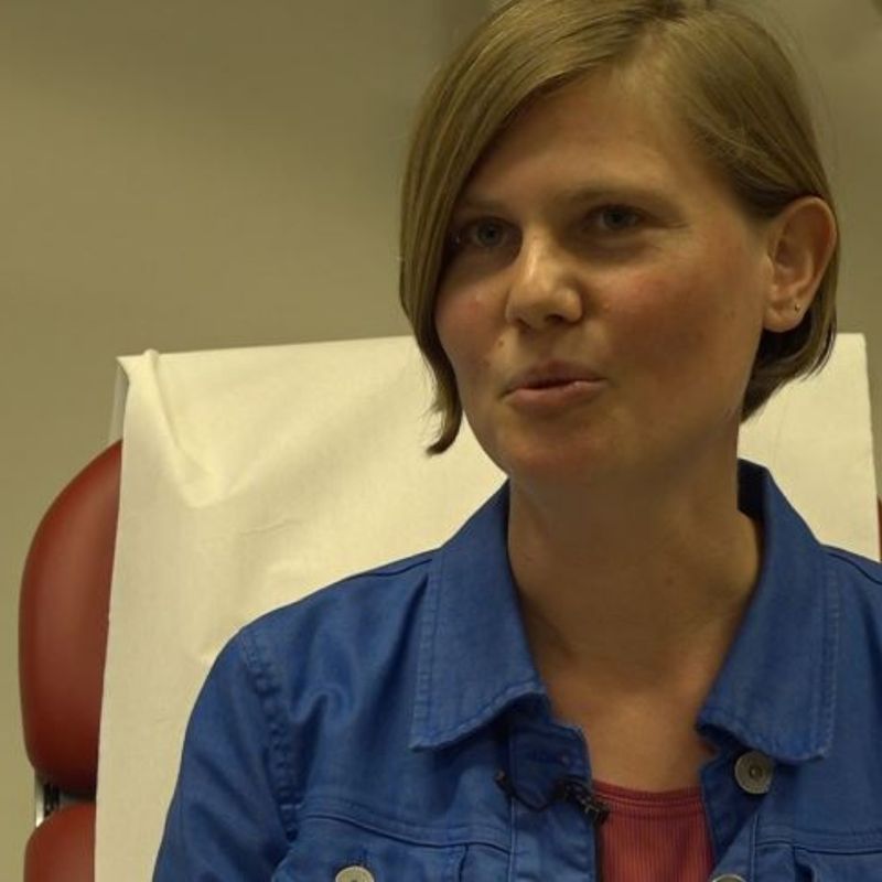 Lisanne Wieringa heeft een voorstadium van baarmoederhalskanker en doet mee aan het onderzoek ...