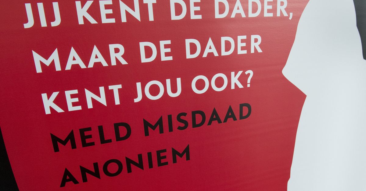 Derde meer anonieme tips over misdaad, relatief sterke stijging ...