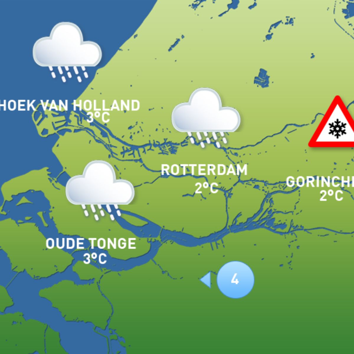 Het weer van vandaag: kans op ijzel - Rijnmond