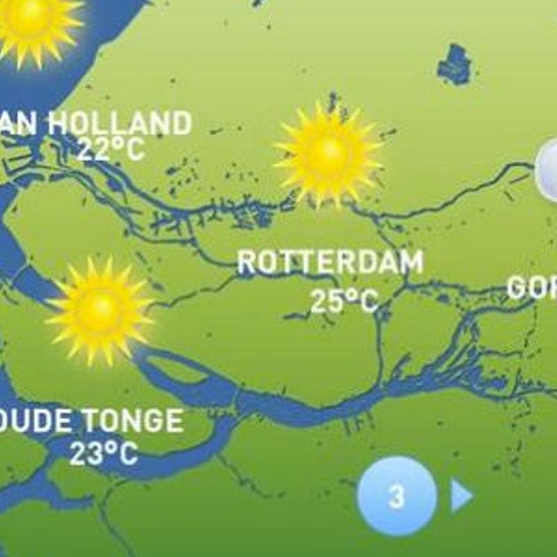 Het weer van vandaag: zonnig met 22 graden aan het strand en 25 graden ...