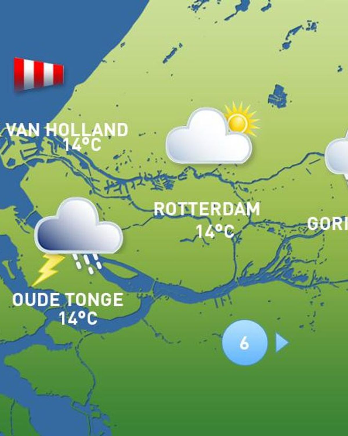 Het weer van vandaag: onstuimig met zware windstoten - Rijnmond