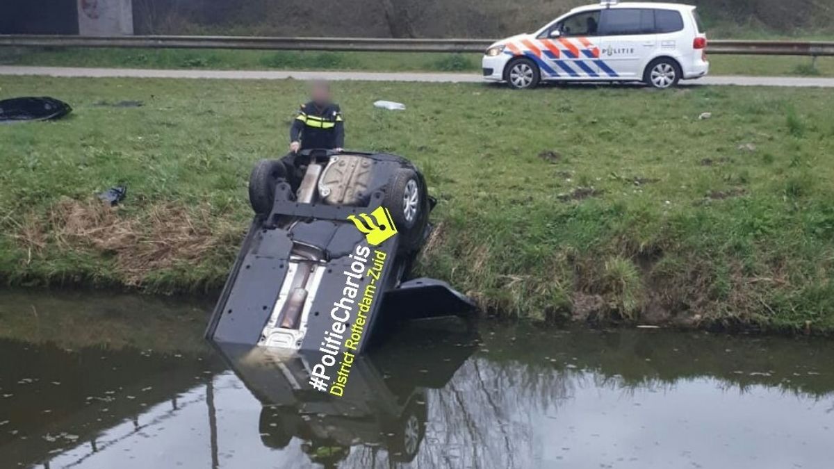 Verdachte van schietpartij Rotterdam eindigt na vlucht in de plomp - Rijnmond