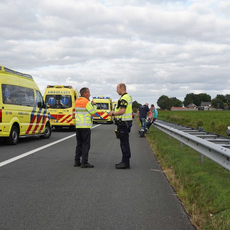 Vier gewonden bij ongeval op A37 bij Erica - RTV Drenthe
