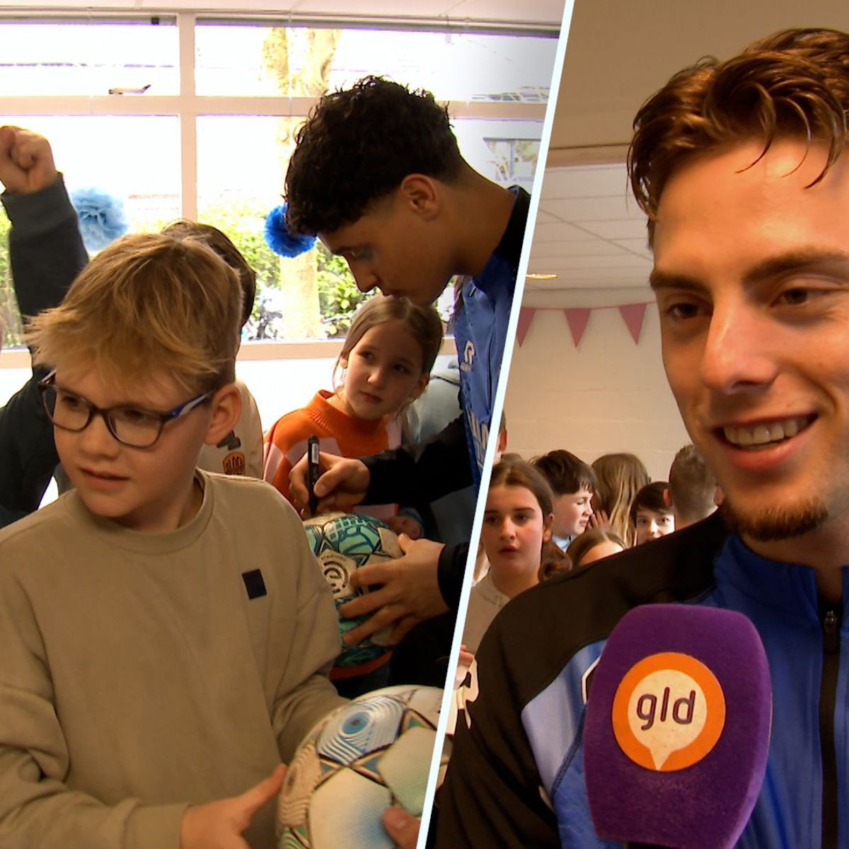 Kinderen afgebrande school verrast door Vitesse-spelers: ‘Ik heb vier ...