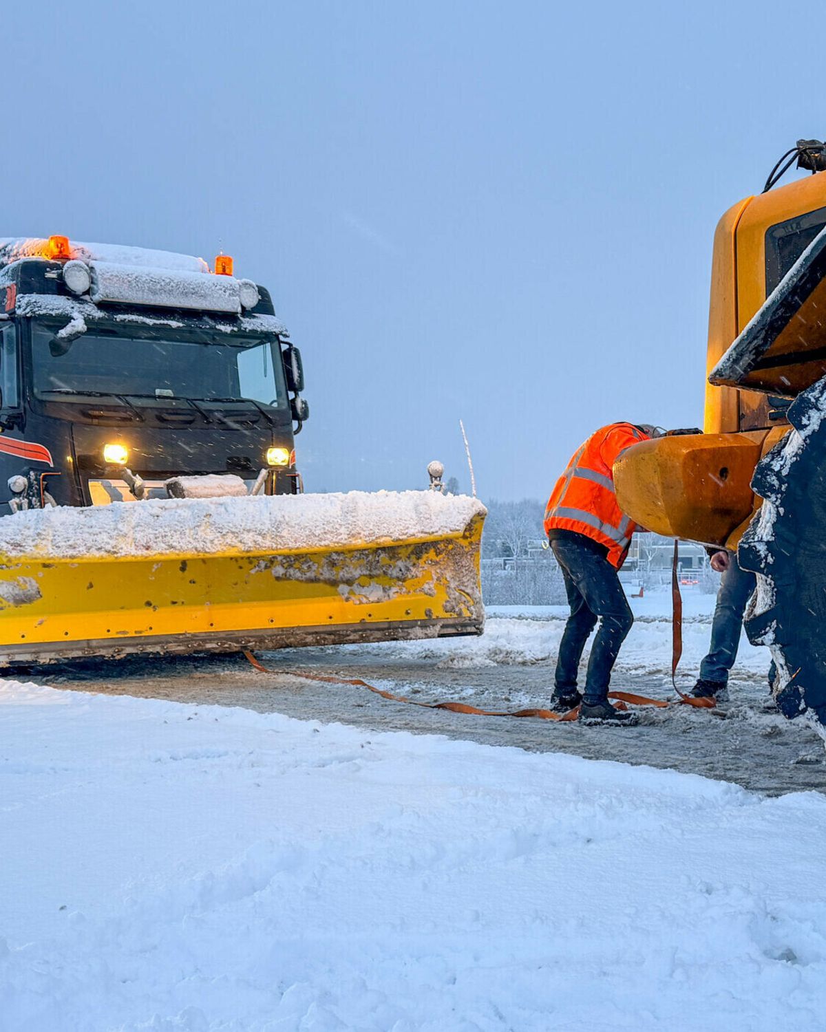 Hevige sneeuwbuien dwingen de Fryske Marren tot opschaling - Omrop Fryslân