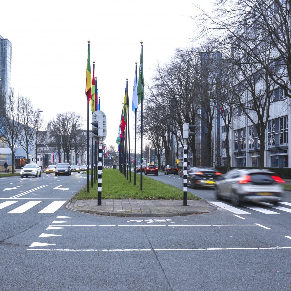 Helft rijstroken Johan de Wittlaan in Den Haag vanaf maandag al afgesloten vanwege NAVO-top ...