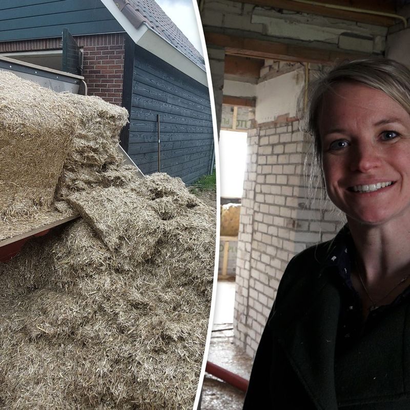 Judith isoleert haar huis met zelfverbouwd stro: "Mooier wordt het niet" - Oost