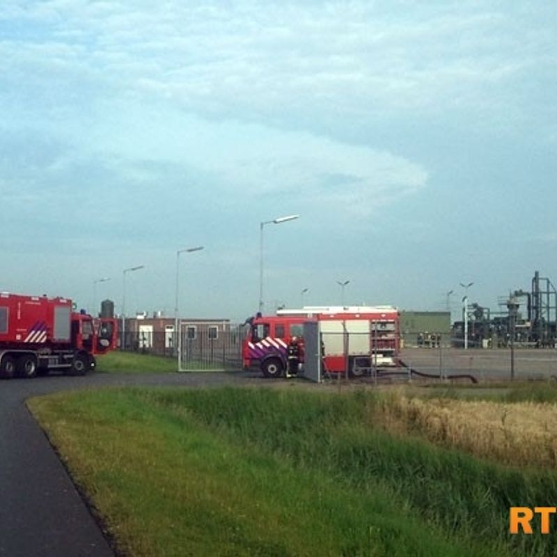 Kleine brand op NAM-terrein in Bedum - RTV Noord