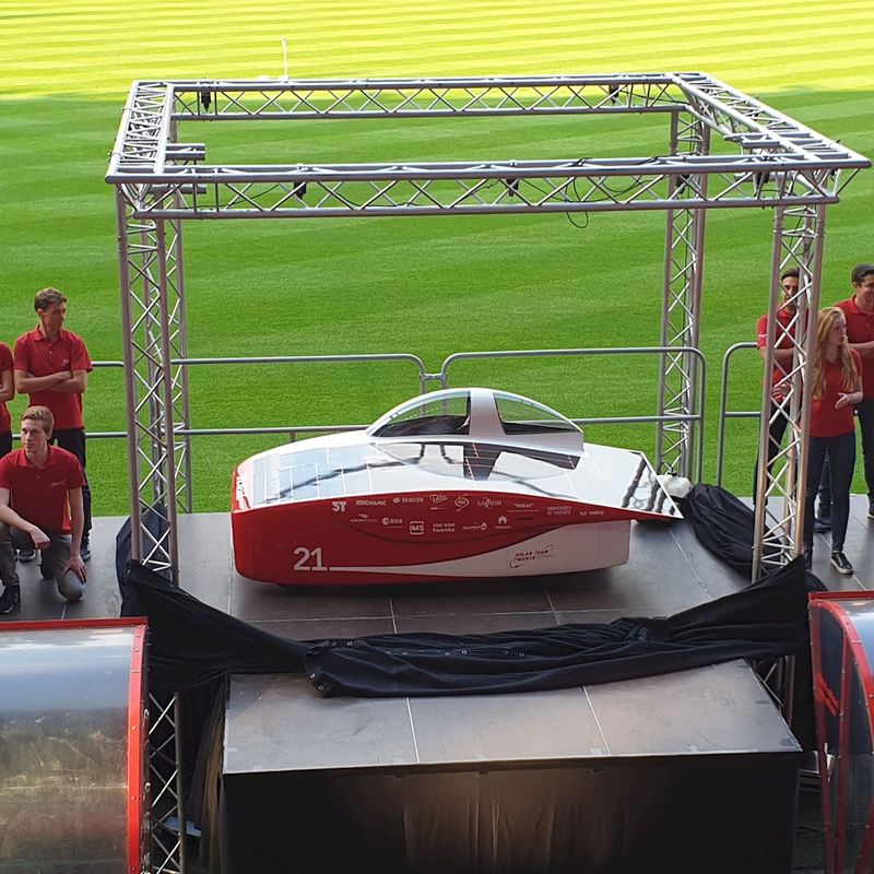 Solar Team Twente presenteert nieuwe wagen: RED-E - Oost