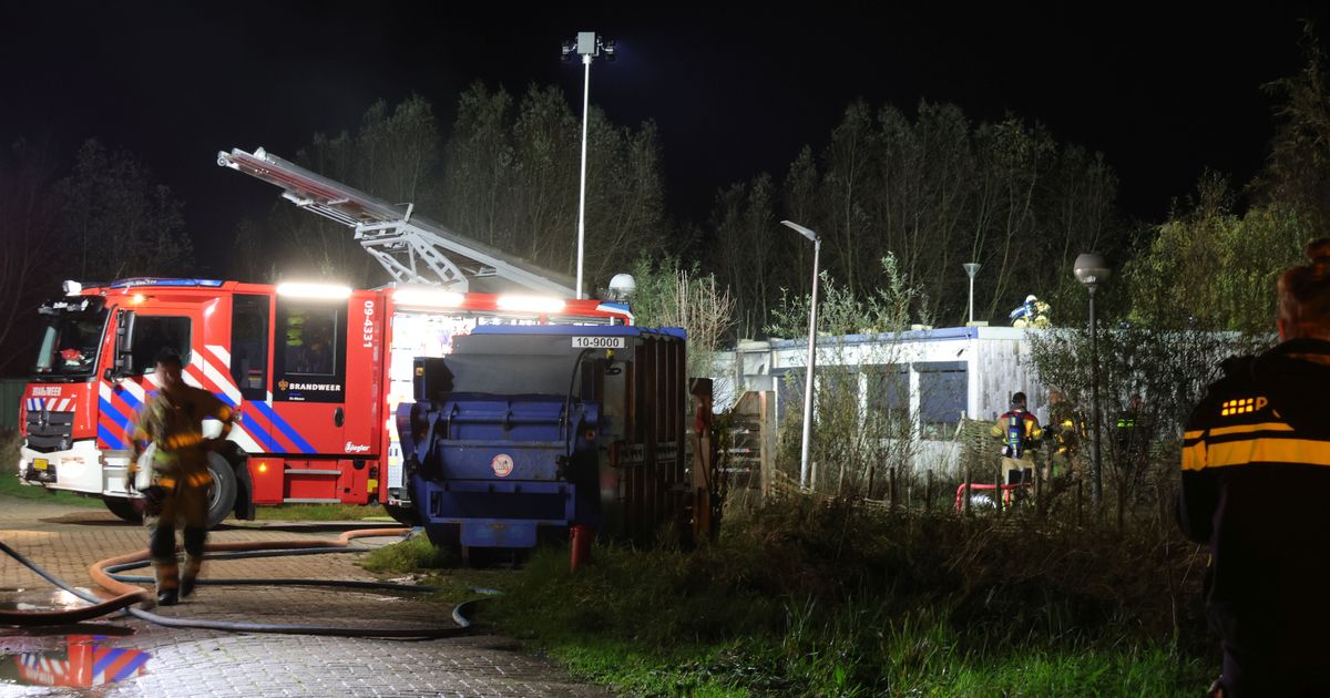 Brand in containerwoning Leger des Heils De Meern - RTV Utrecht