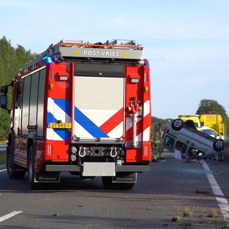 Automobilist raakt gewond bij ongeluk op A28 bij Assen - RTV Drenthe