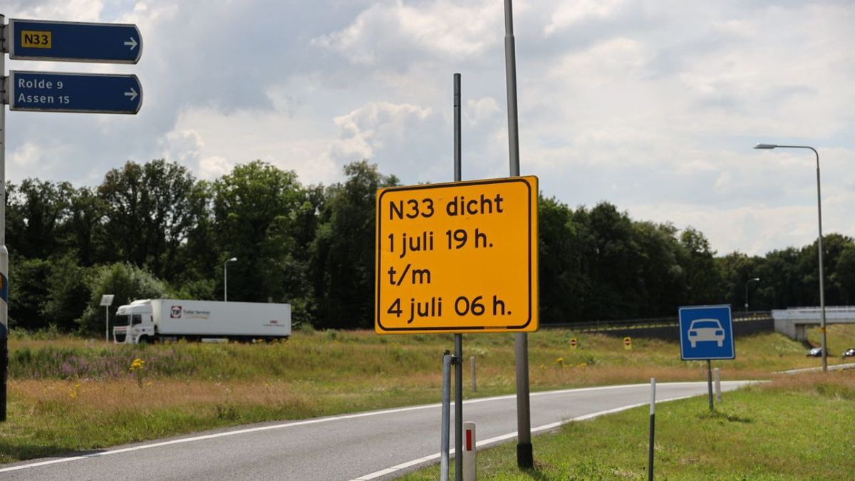 N33 tussen Assen en Siddeburen is weer open - RTV Noord