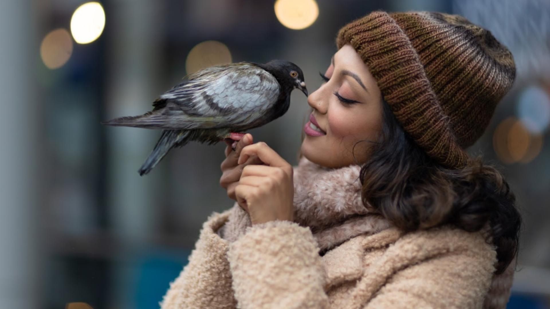 Aash knuffelt en verzorgt elke dag drie uur lang duiven met verminkte ...