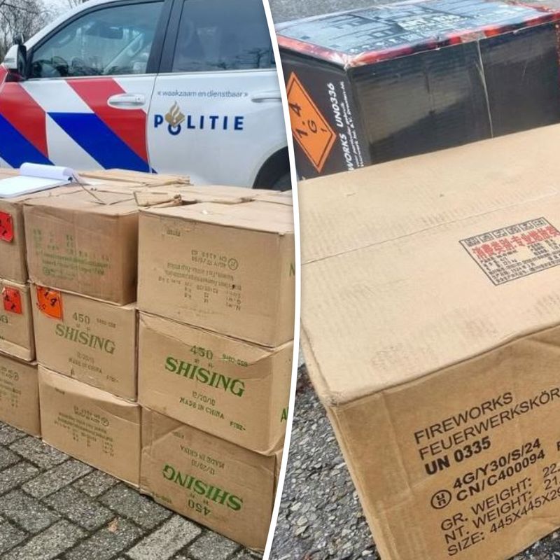 Honderden kilo's vuurwerk ontdekt bij controle in Enschede - Oost