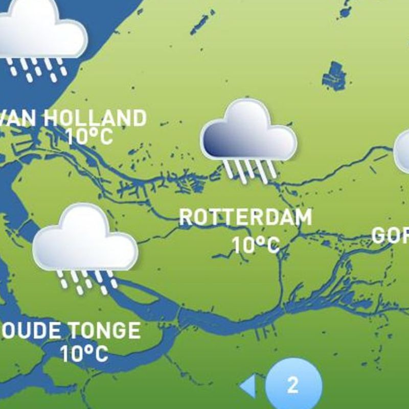 Het weer van vandaag: bewolkt en enige tijd regen - Rijnmond