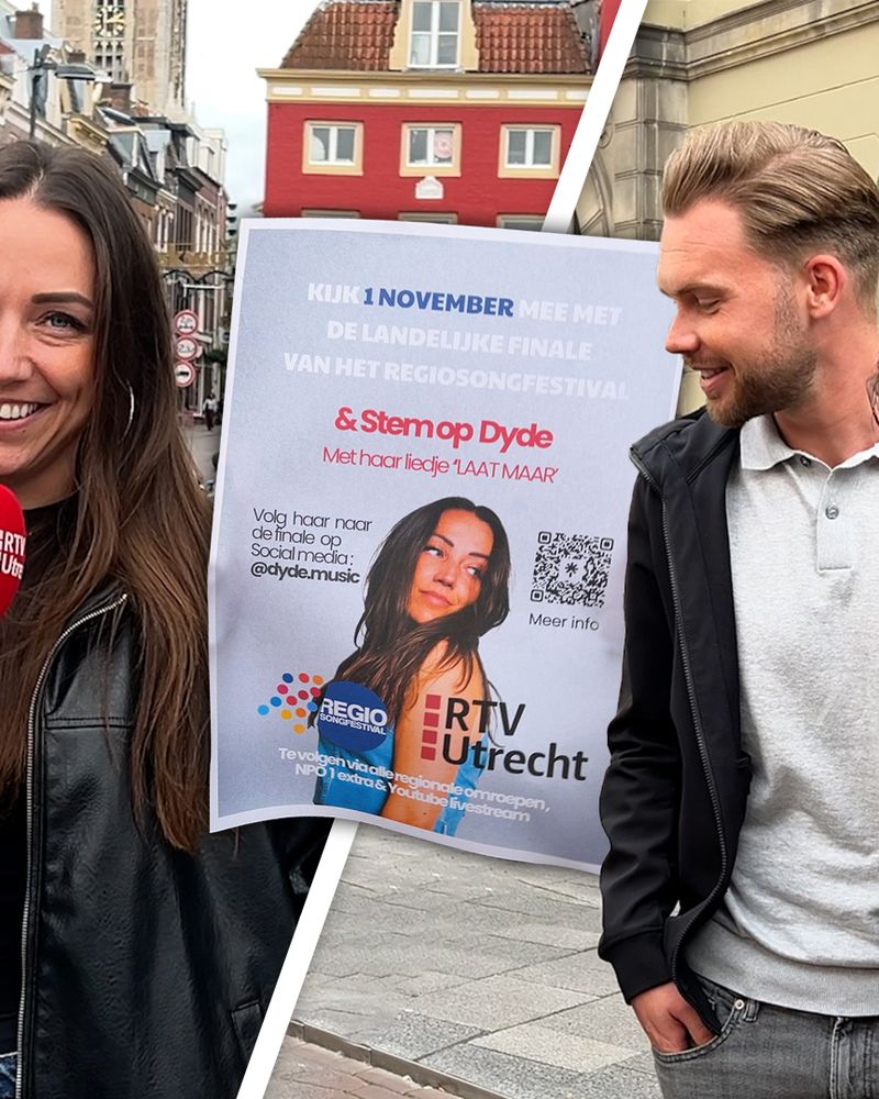 Dyde trekt de stad in om stemmen te werven voor het Regio Songfestival ...