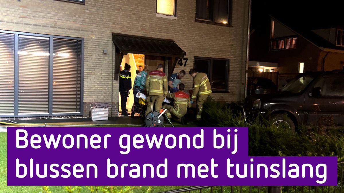 Bewoner gewond bij blussen brand met tuinslang - Omroep Gelderland