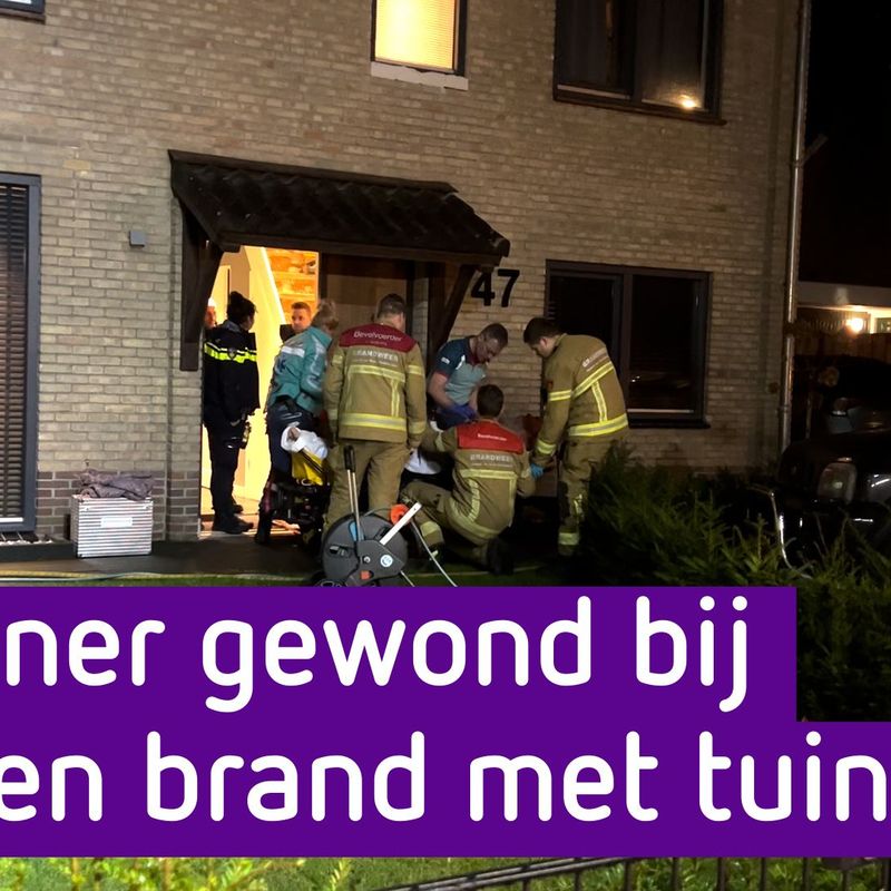 Bewoner gewond bij blussen brand met tuinslang - Omroep Gelderland