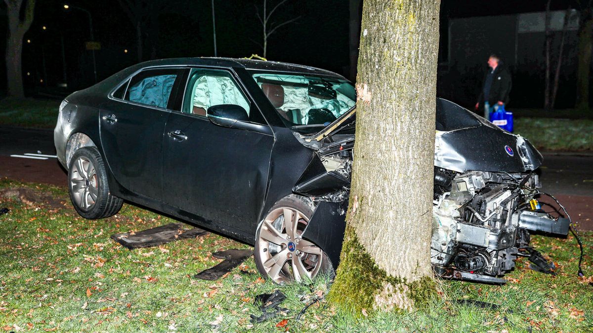 Automobilist valt in slaap en botst tegen boom in Emmen - RTV Drenthe