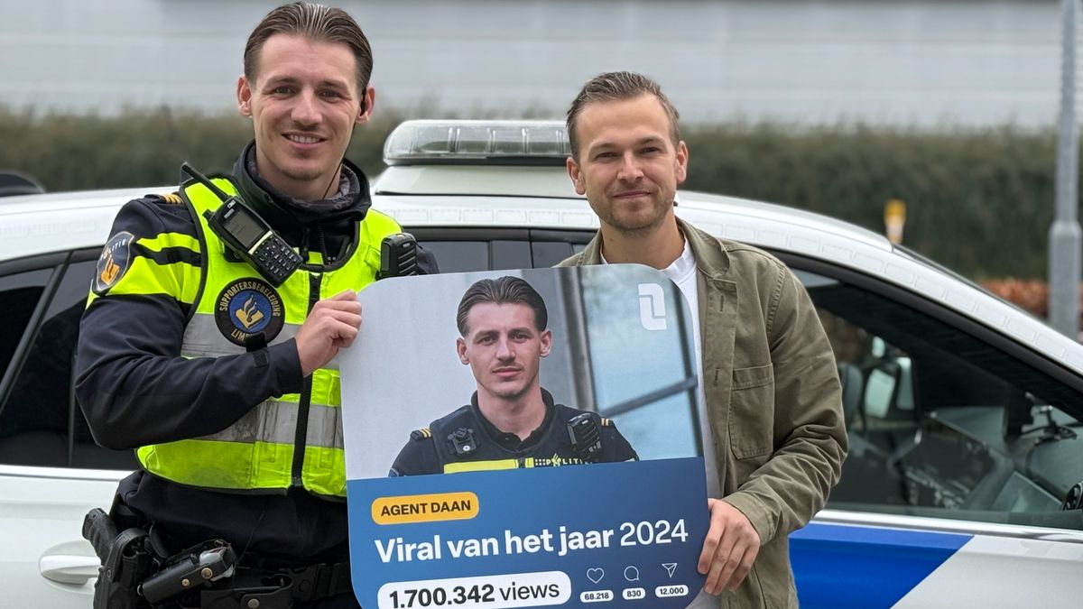 Politieagent Daan de viral van het jaar 2024: 'Mijn mobiel ontplofte ...