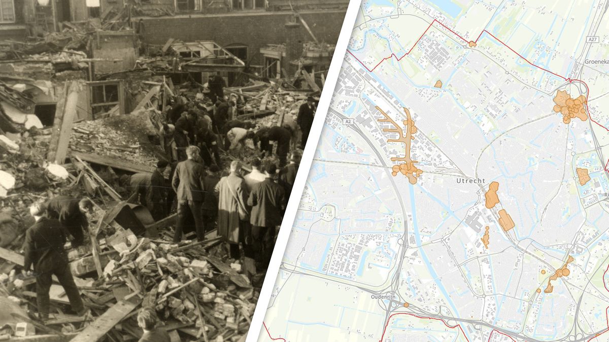 Waar liggen niet ontplofte WOII-bommen in Utrecht? Nieuwe kaart geeft ...