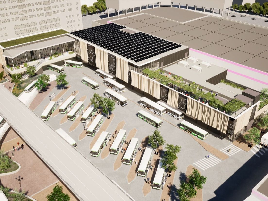 Verplaatst, verbouwd en vergroot: zo ziet het vernieuwde busstation ...
