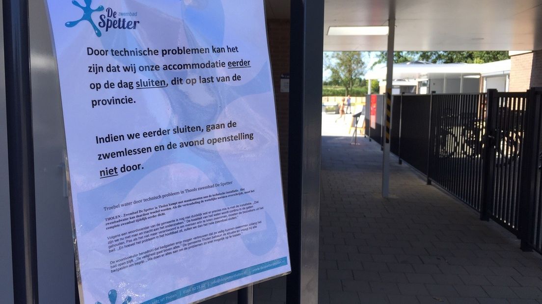 Zwembad De Spetter in Tholen vijf euro goedkoper vanwege storing ...