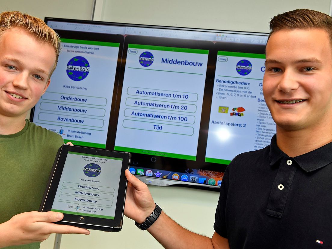 Leerlingen Hondsrug College in Emmen ontwikkelen reken-app - RTV Drenthe