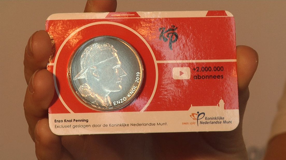 Koninklijke Nederlandse Munt eert vlogger Enzo Knol met eigen munt - RTV Utrecht